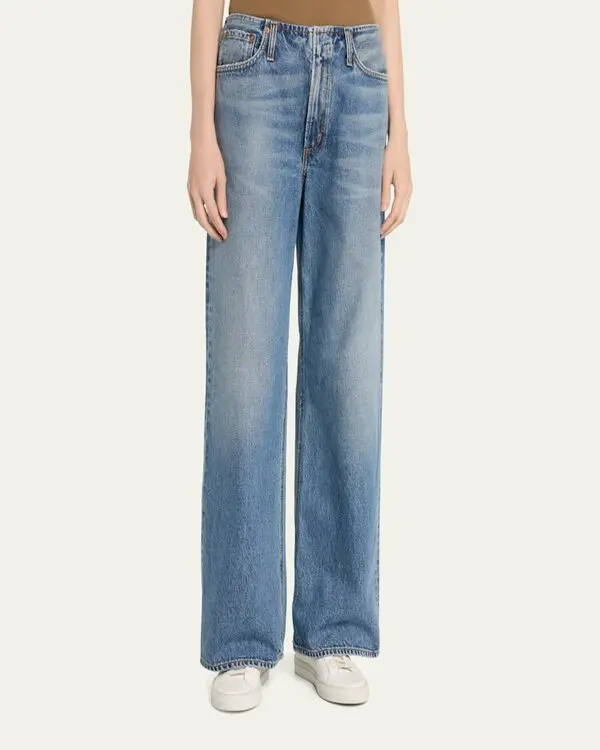 AGOLDE Lex Low-rise Wide-leg Jeans