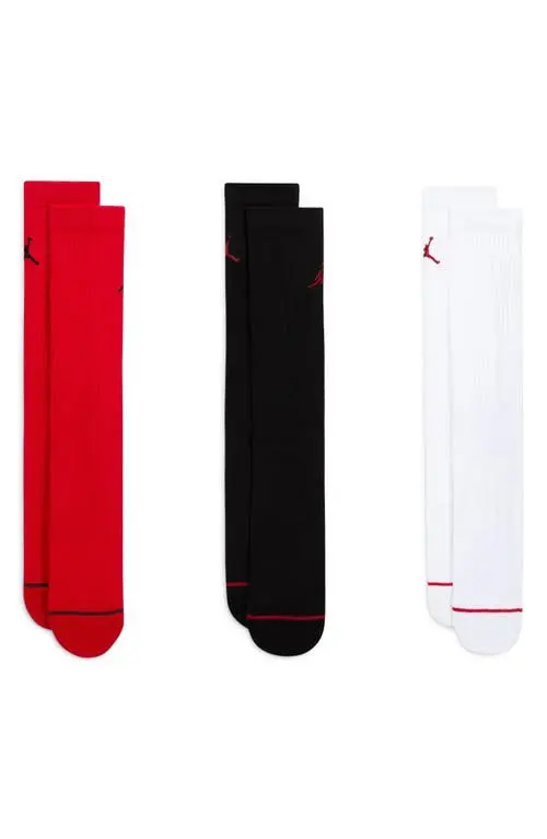 Nike 3-pack Performance Crew Socks - Red Multi