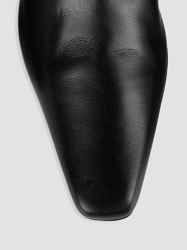 Staud Western Wally 50mm Leather Knee-high Boots - Black