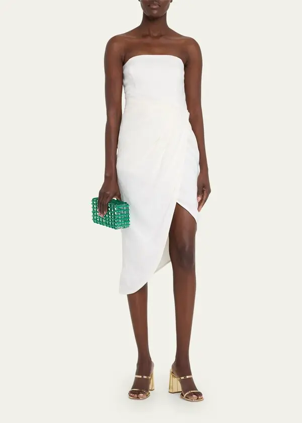 Cult Gaia Rina Caged Clear Clutch Bag