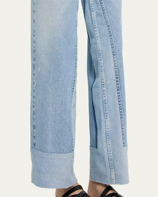 B Sides Reworked Cropped Culotte Jeans - Vintage Indigo