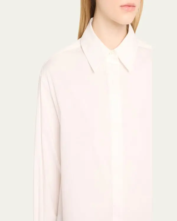 Simkhai Renata Cropped Shirt - White
