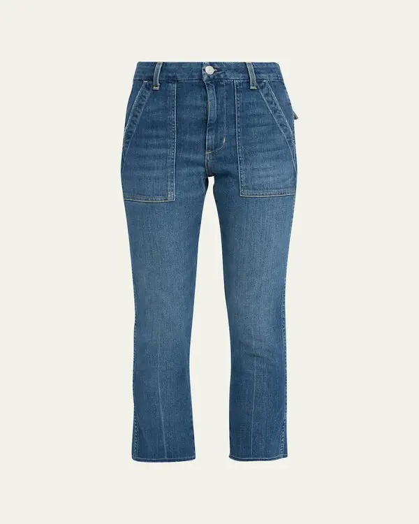 AMO Easy Straight Crop Jeans