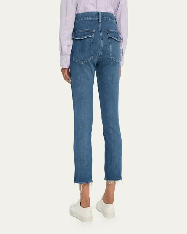AMO Easy Straight Crop Jeans