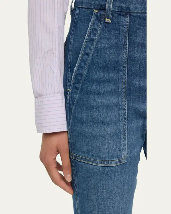AMO Easy Straight Crop Jeans