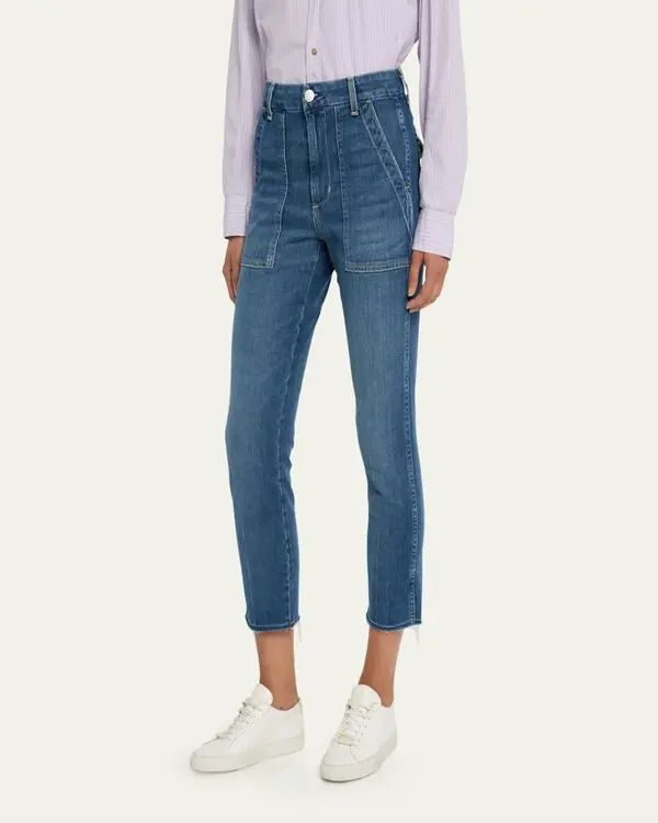 AMO Easy Straight Crop Jeans
