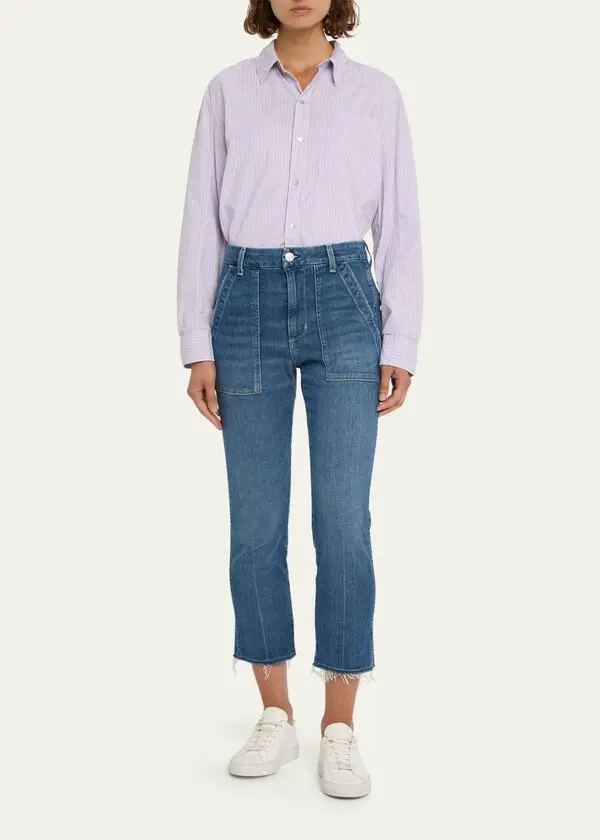 AMO Easy Straight Crop Jeans
