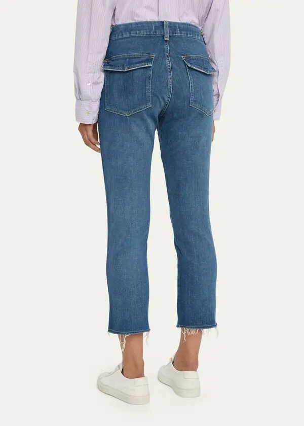 AMO Easy Straight Crop Jeans