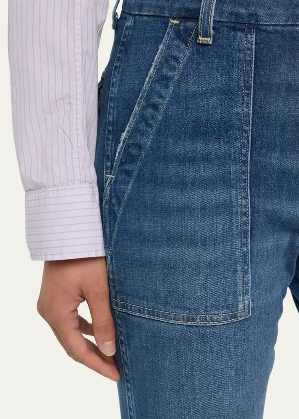 AMO Easy Straight Crop Jeans