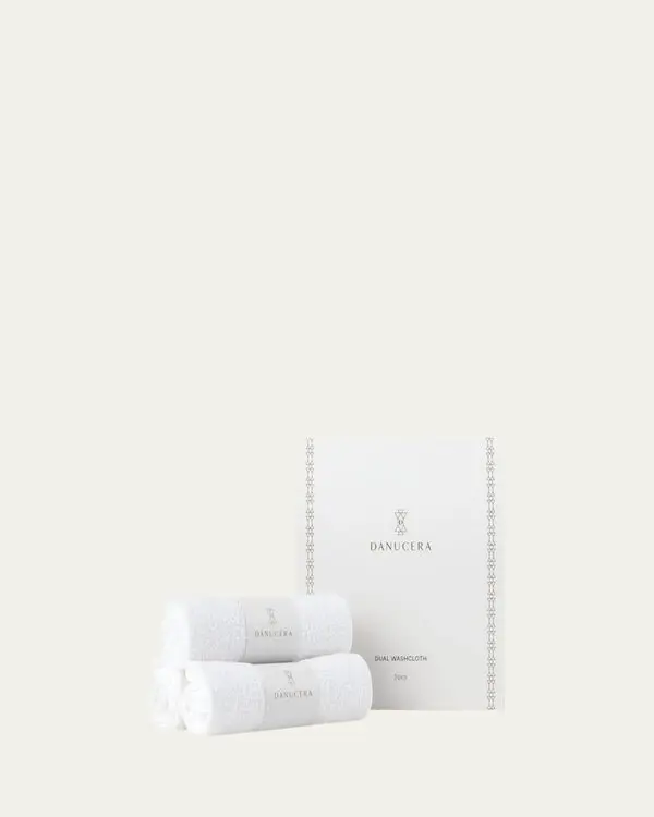 DANUCERA Dual Washcloth, Three Pack