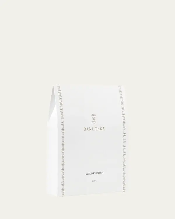 DANUCERA Dual Washcloth, Three Pack