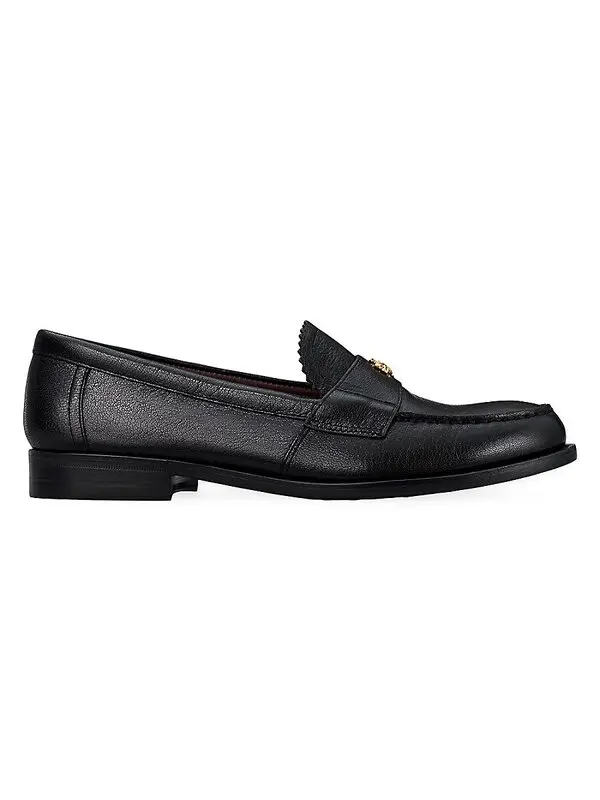 Tory Burch Perry Leather Loafers - Black