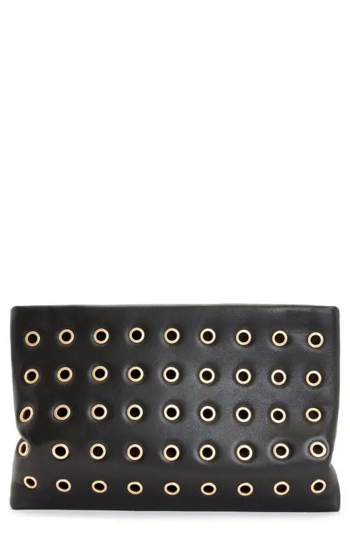 ALLSAINTS Bettina Eyelet Leather Clutch