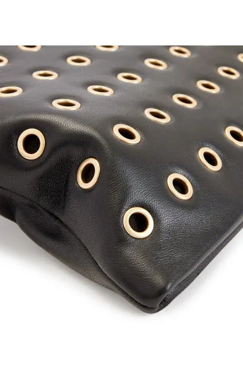 ALLSAINTS Bettina Eyelet Leather Clutch