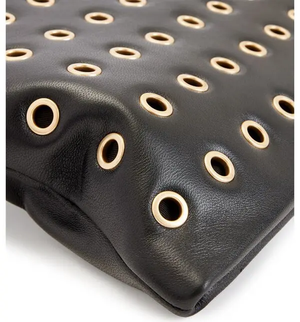 ALLSAINTS Bettina Eyelet Leather Clutch