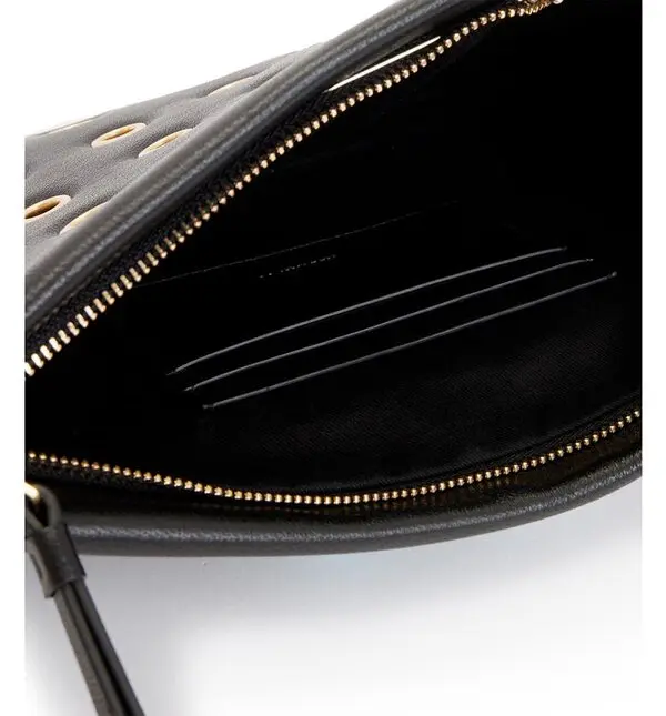 ALLSAINTS Bettina Eyelet Leather Clutch