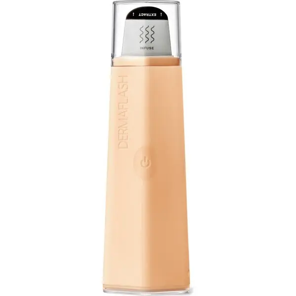 DERMAFLASH Dermapore+ Ultrasonic Pore Extractor + Skincare Infuser - Peach Fuzz