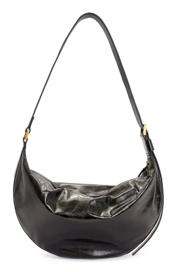 ALLSAINTS Half Moon Leather Shoulder Bag