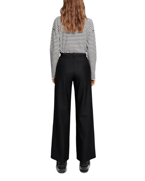 Maje Pimano Flare Leg Trousers - Black