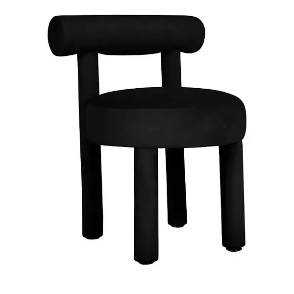 TOV FURNITURE Carmel Velvet Dining Chair - Black