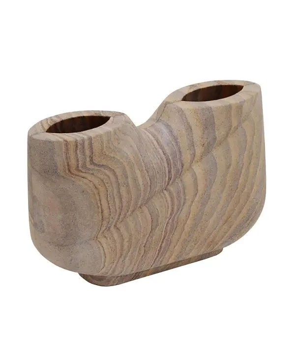TOV FURNITURE Saava Rainbow Stone Vase - Natural