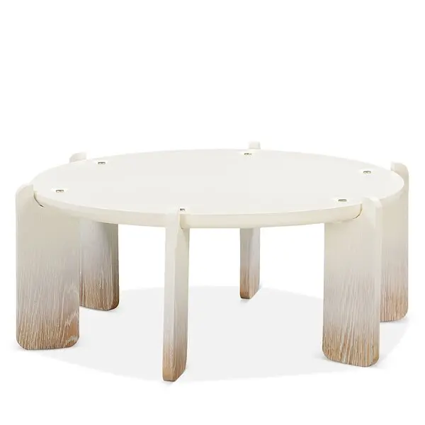 TOV FURNITURE Gloria Oak Coffee Table - Cream