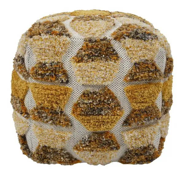 TOV FURNITURE Sawyer Tufted Pouf