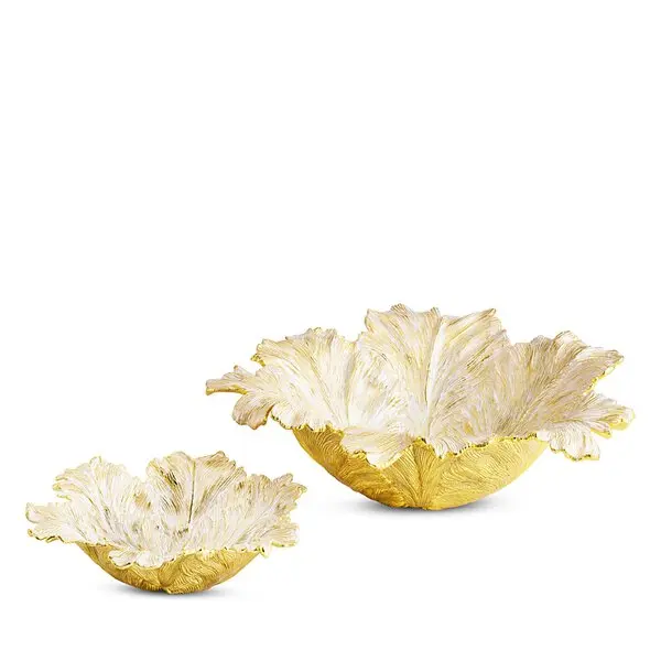 Michael Aram Tulip Small Centerpiece Bowl - Gold/white