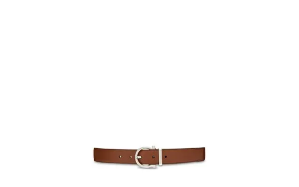 FERRAGAMO Gancini Buckle Reversible Leather Belt