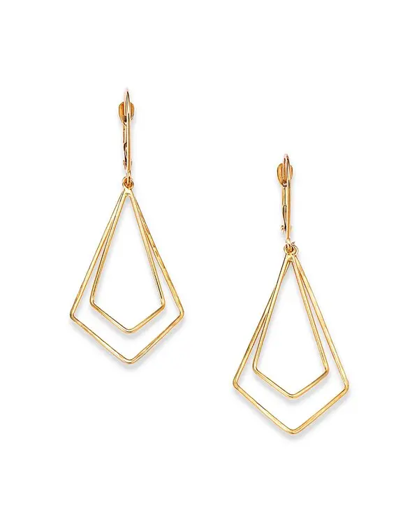 Bloomingdale'S 14k Yellow Geometric Dangle Drop Earrings - Gold