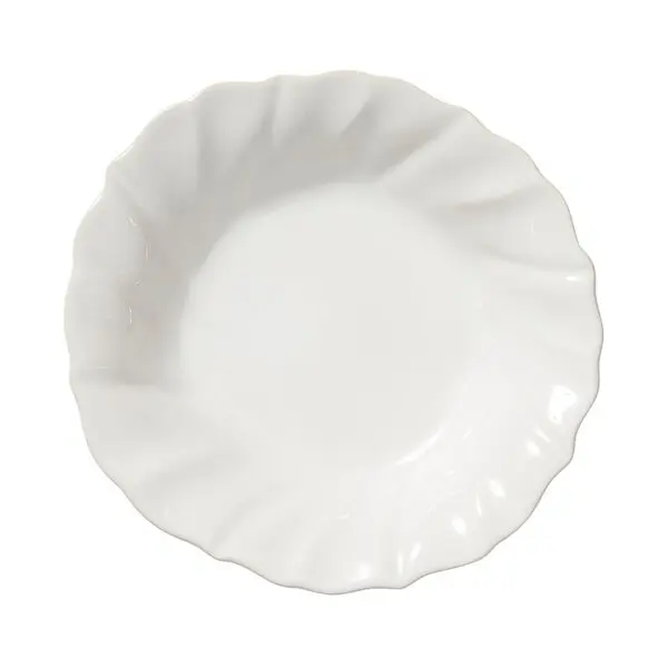 VIETRI Incanto Stone Ruffle Pasta Bowl - White