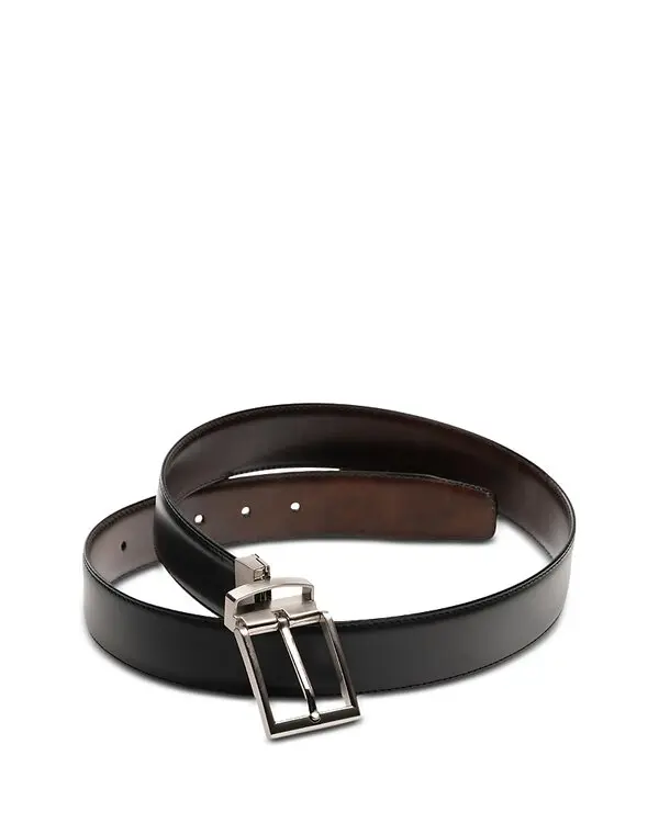 Magnanni Lados Leather Belt - Black/brown