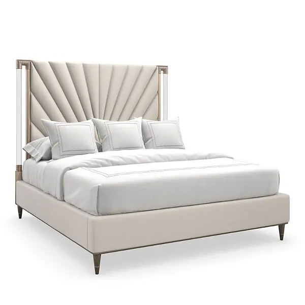 CARACOLE Valentina Upholstered Queen Bed - Ivory