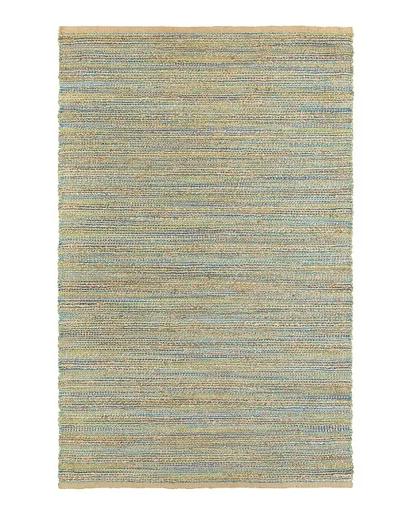 LR HOME Nancy Natur03313 Area Rug, 5' X 7'9 - Tan/blue
