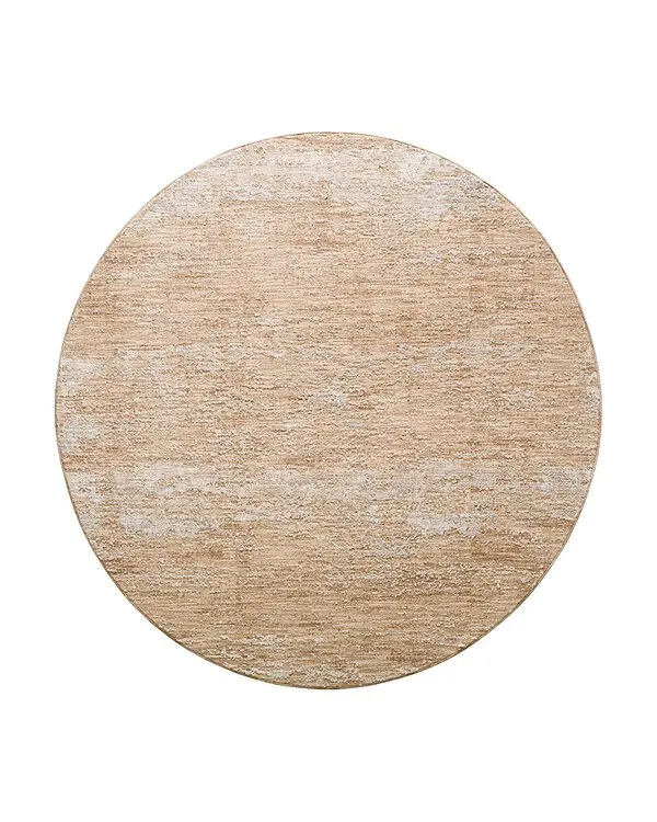 LIVABLISS Masterpiece Mpc-2318 Round Area Rug, 6'7 X 6'7 - Tan/beige