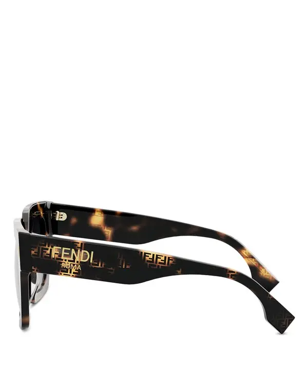 Fendi Roma Square Sunglasses - Havana/gray Gradient