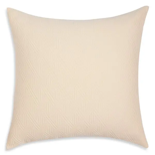 Frette Cotton Geometrics Euro Sham Exclusive - Pine Seed