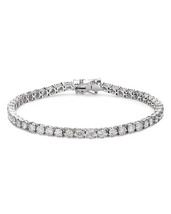 Bloomingdale'S Diamond Tennis Bracelet 4.0 Tcw In 14k Gold - White