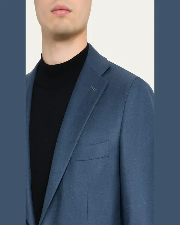 Kiton Solid Cashmere Sport Coat