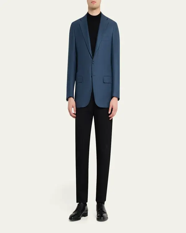 Kiton Solid Cashmere Sport Coat