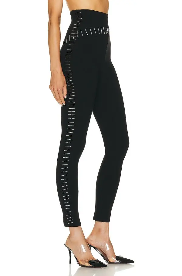 Alaïa Embroidered Legging In Black