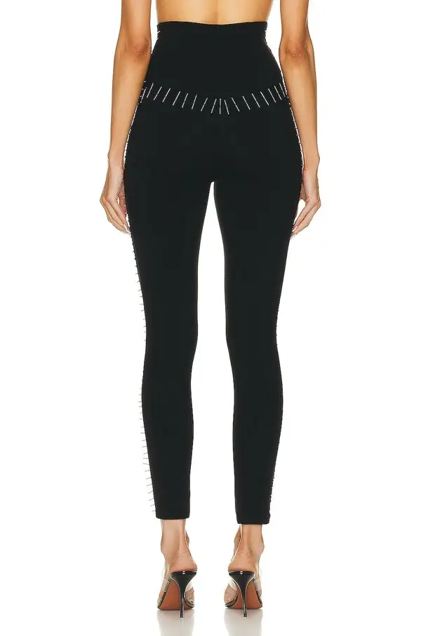 Alaïa Embroidered Legging In Black