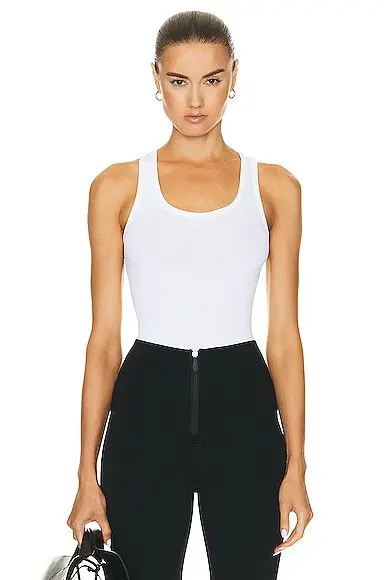 Alaïa Tank Top Bodysuit - Blanc