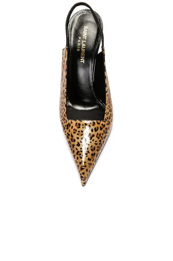Saint Laurent Raven Slingback Pump