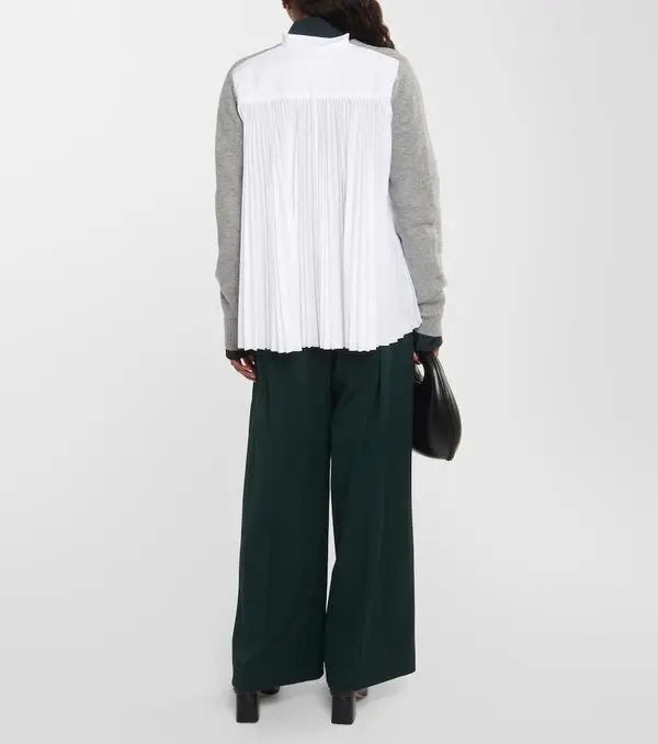 Sacai Pleated Cardigan