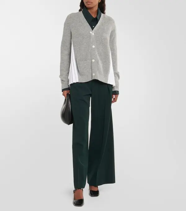 Sacai Pleated Cardigan