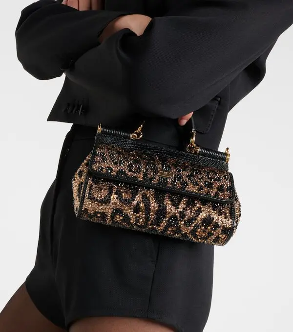Dolce & Gabbana Sicily Small Embellished Shoulder Bag