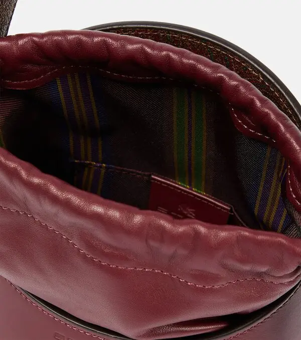 Etro Secchiello Mini Leather Bucket Bag