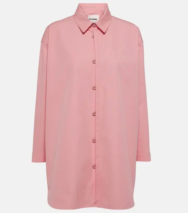 JIL SANDER Cotton Poplin Shirt - Pink
