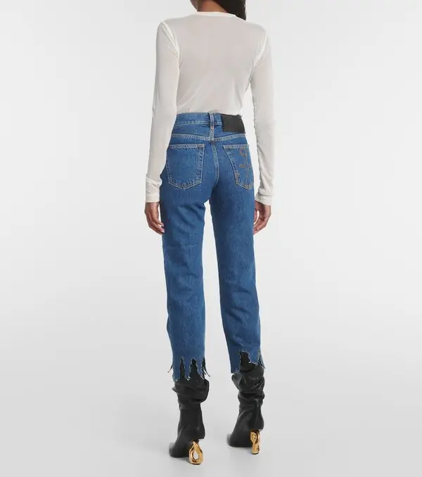 JW Anderson Distressed Cropped Jeans